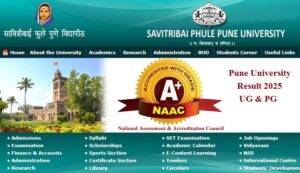 Pune University Result 2025 For UG and PG - GetResults.in
